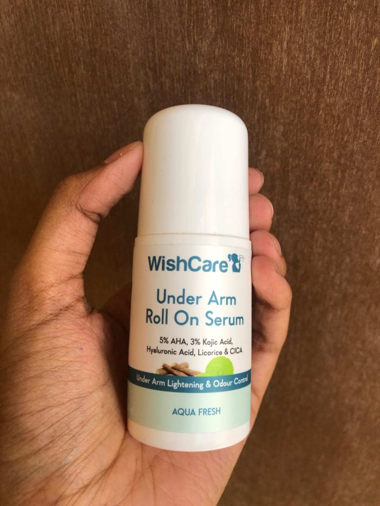 WishCare Underarm Roll On Serum - 5% AHA & 3% Kojic Acid for ...