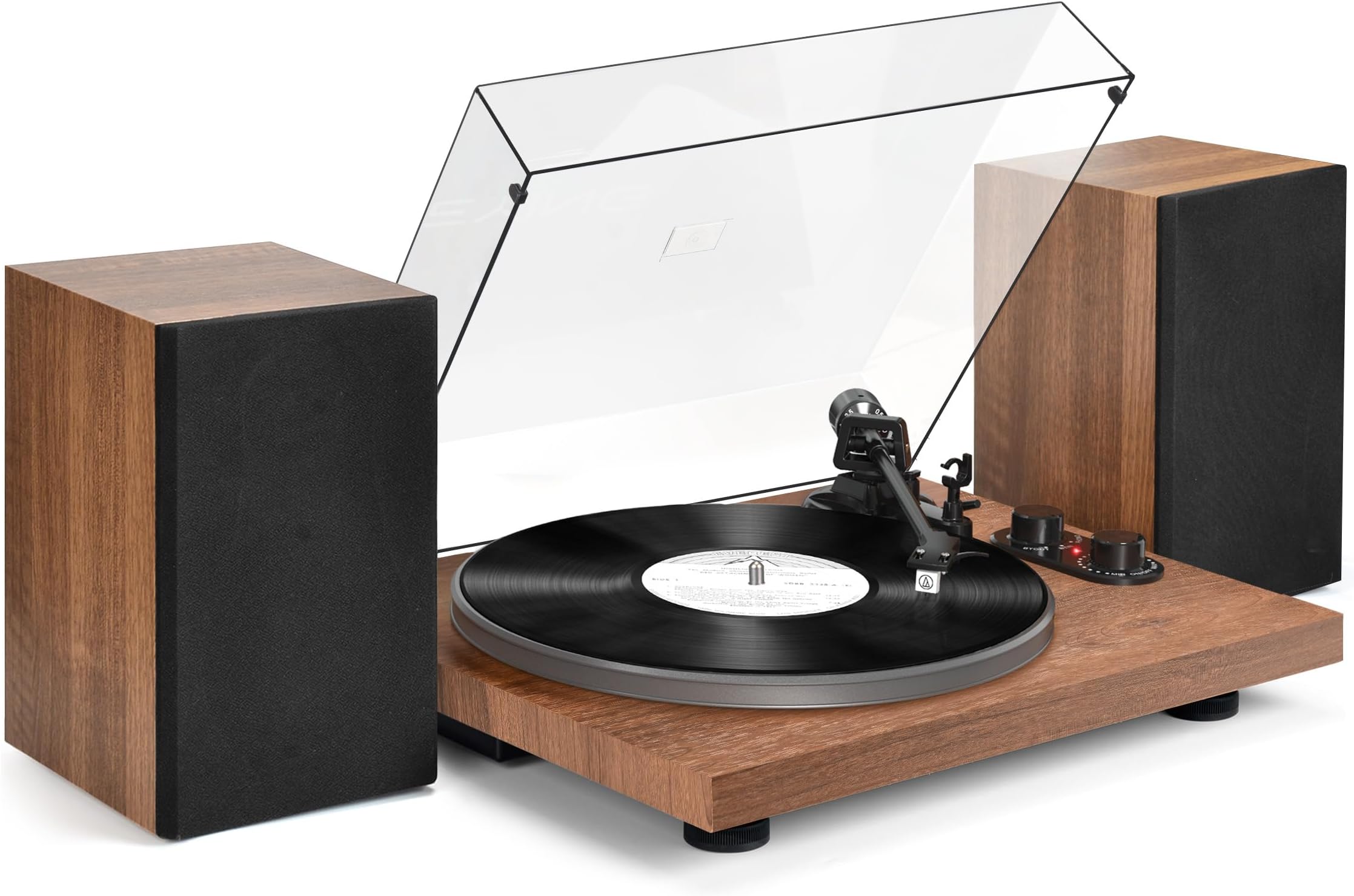 Amazon.com: ANGELS HORN Vinyl Record Player, Hi-Fi System Bluetooth ...