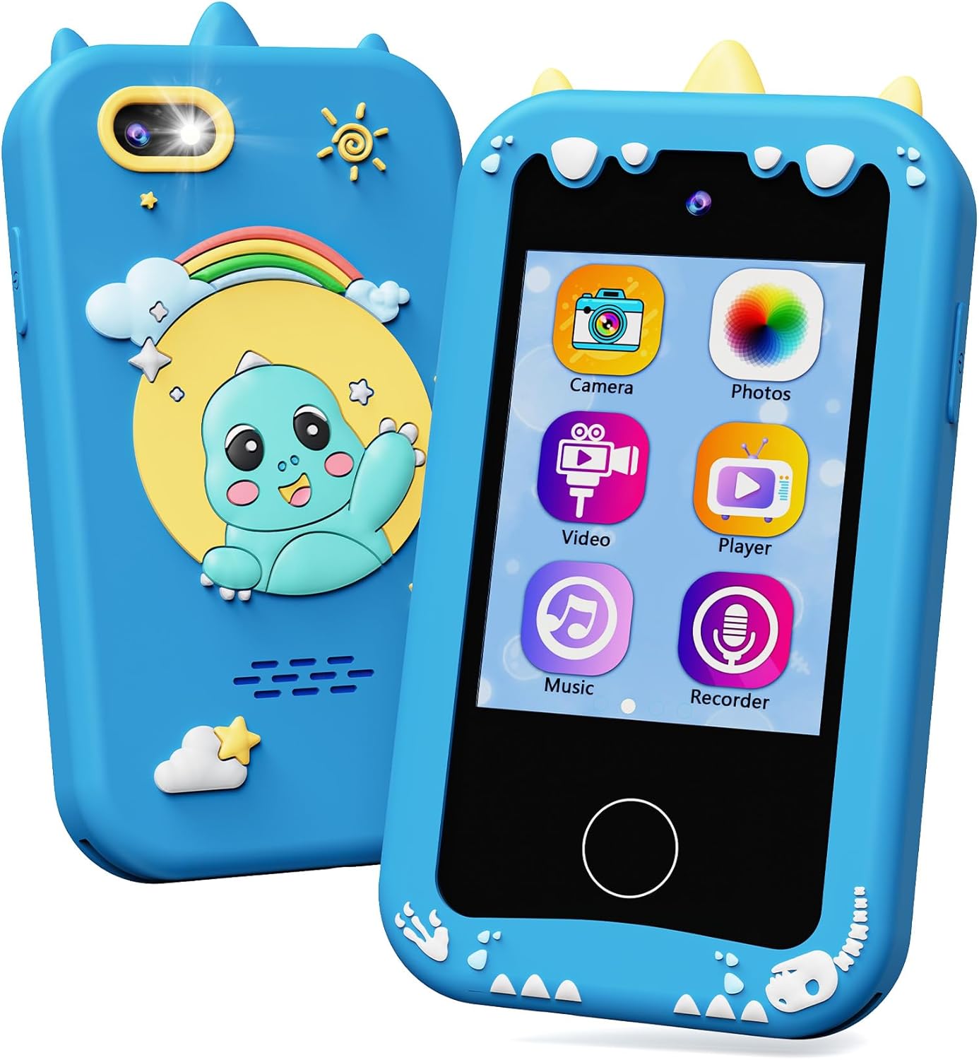 Amazon.com: Kids Toy Phone, Upgraded Toddler Phones with Case, MP3 ...