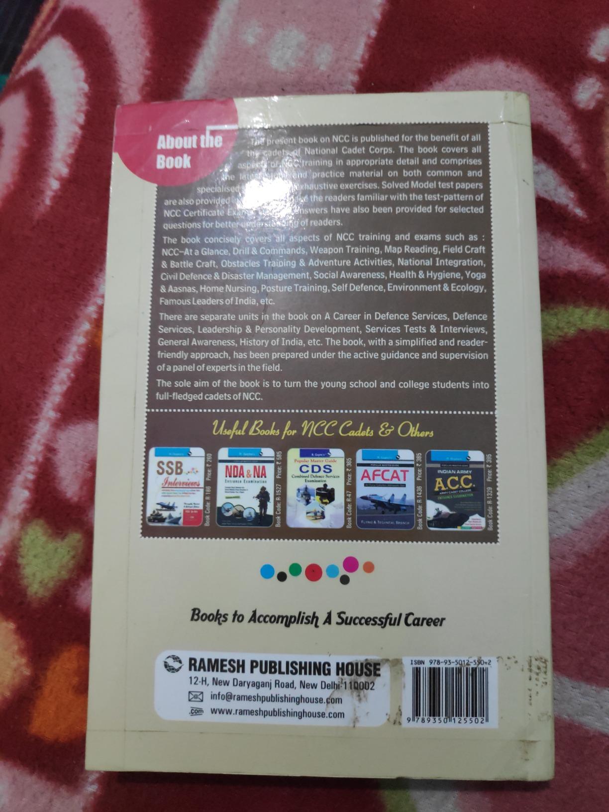 NCC: Handbook of NCC Cadets for 'A', 'B' and 'C' Certificate ...