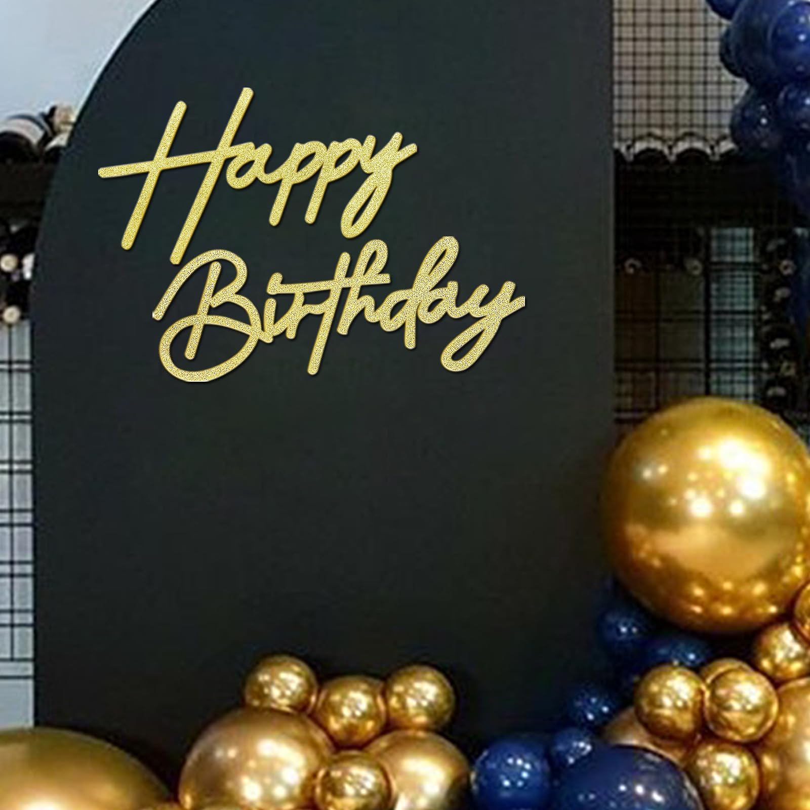 Amazon.com: Happy Birthday Wooden Sign for Backdrop, 16 x 13 inch ...