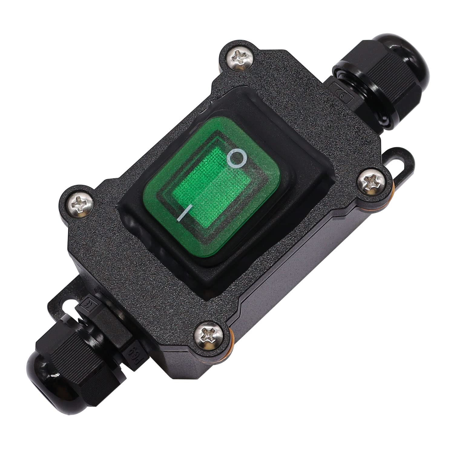Snapklik.com : Weideer IP67 Waterproof Inline Cord Switch ON/OFF 20A ...