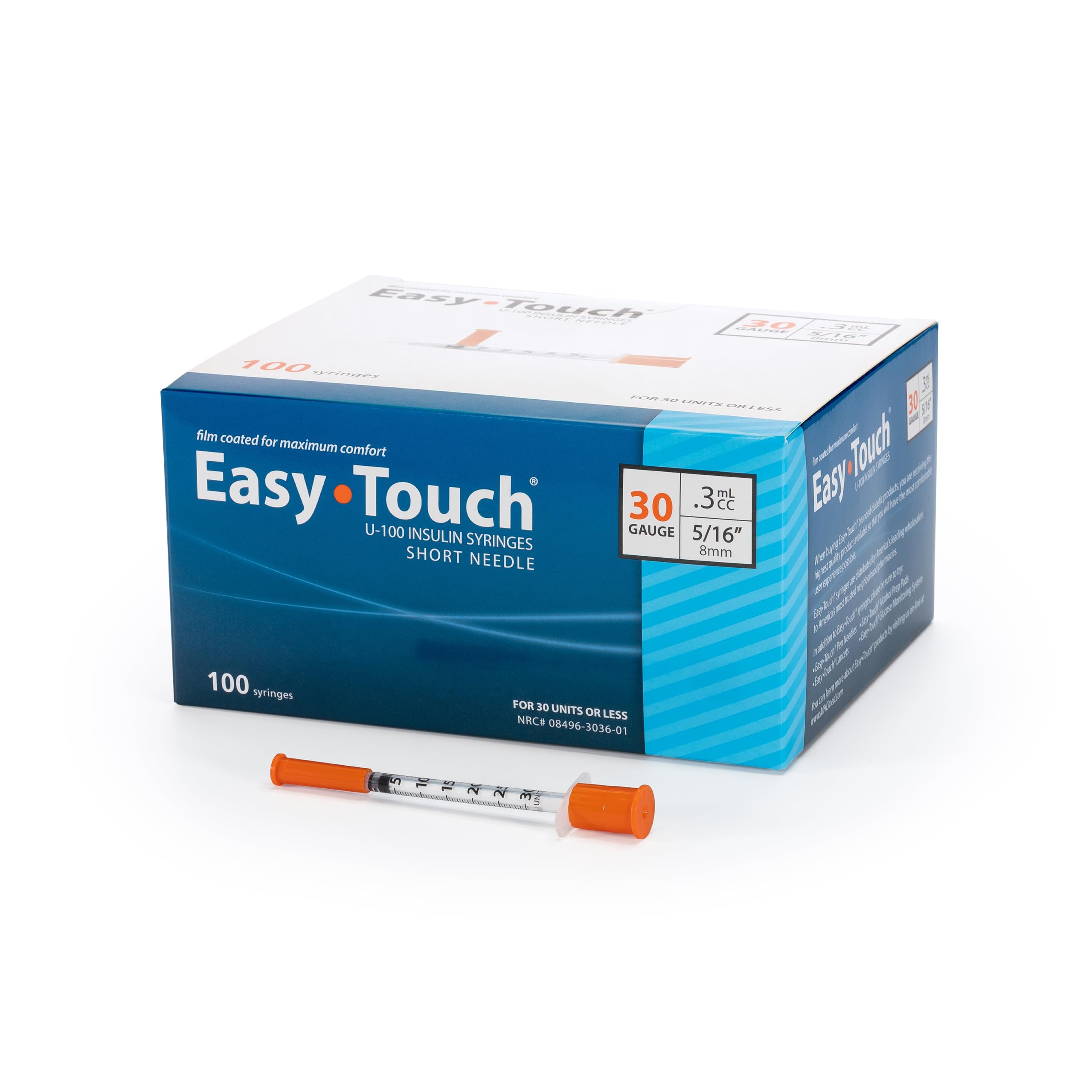 Snapklik.com : Easy Touch U-100 Insulin Syringe