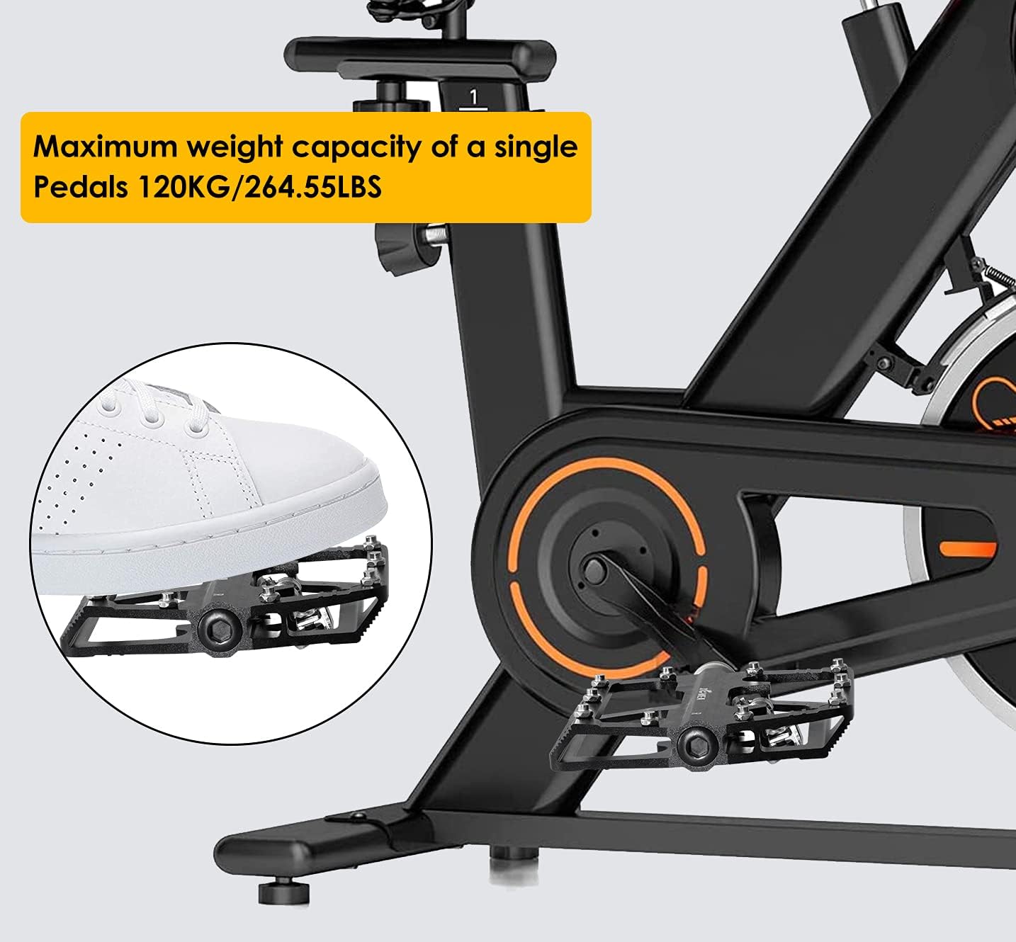 TacoBey MTB Bike Pedals Dual Platform Compatible with Shimano SPD ...