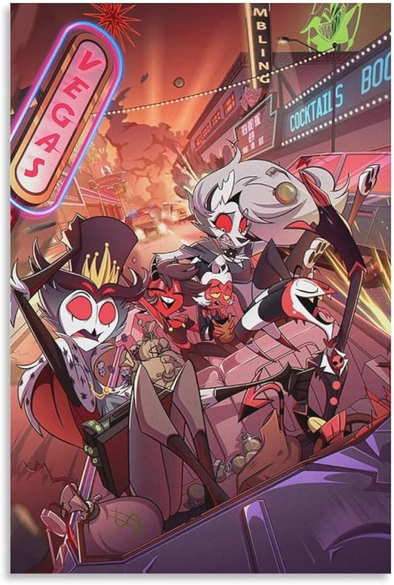 Amazon.com: Helluva Boss Anime Poster (12) Picture Print Canvas Poster ...