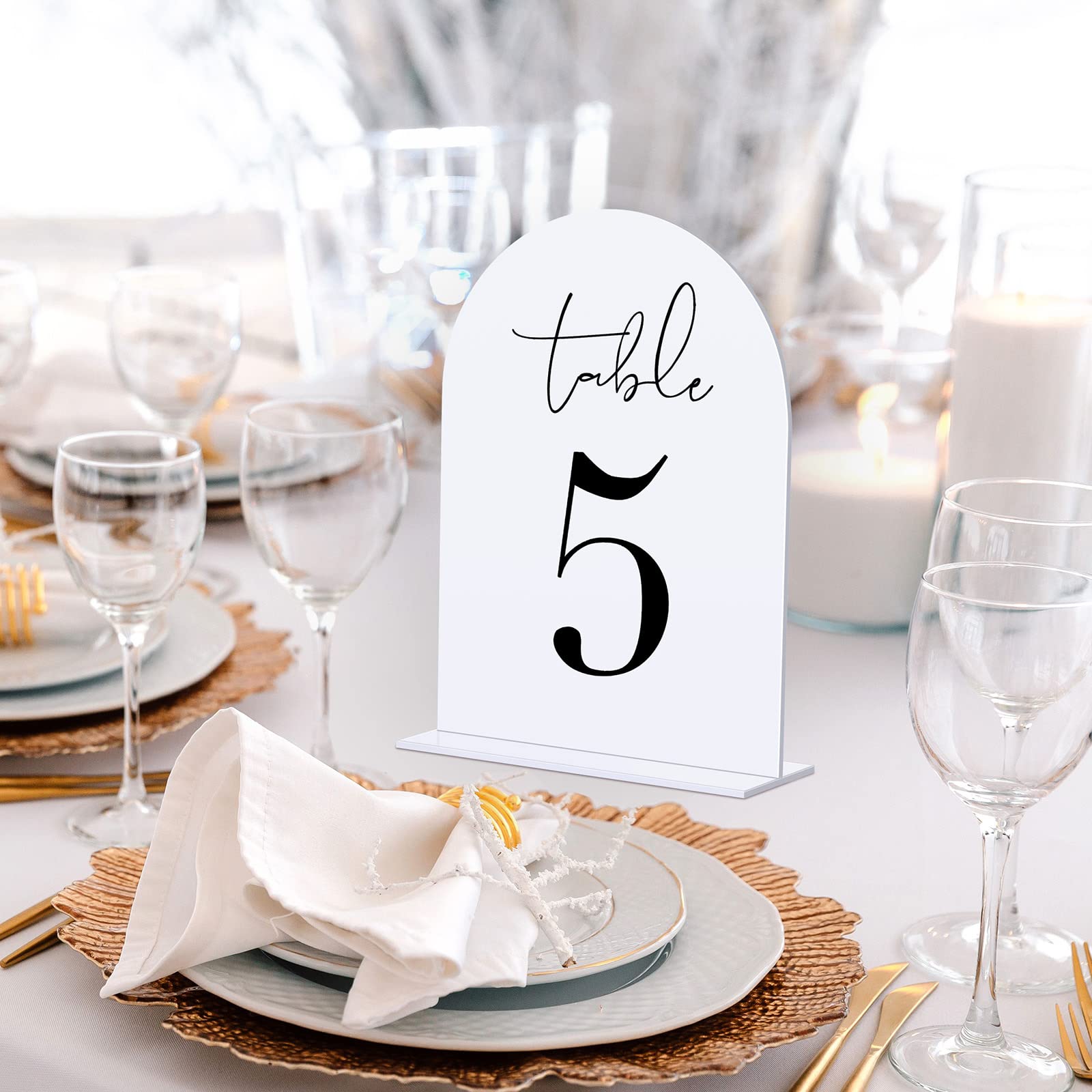 Snapklik.com : Pinkunn 25 Pcs Wedding Table Numbers Acrylic Table ...