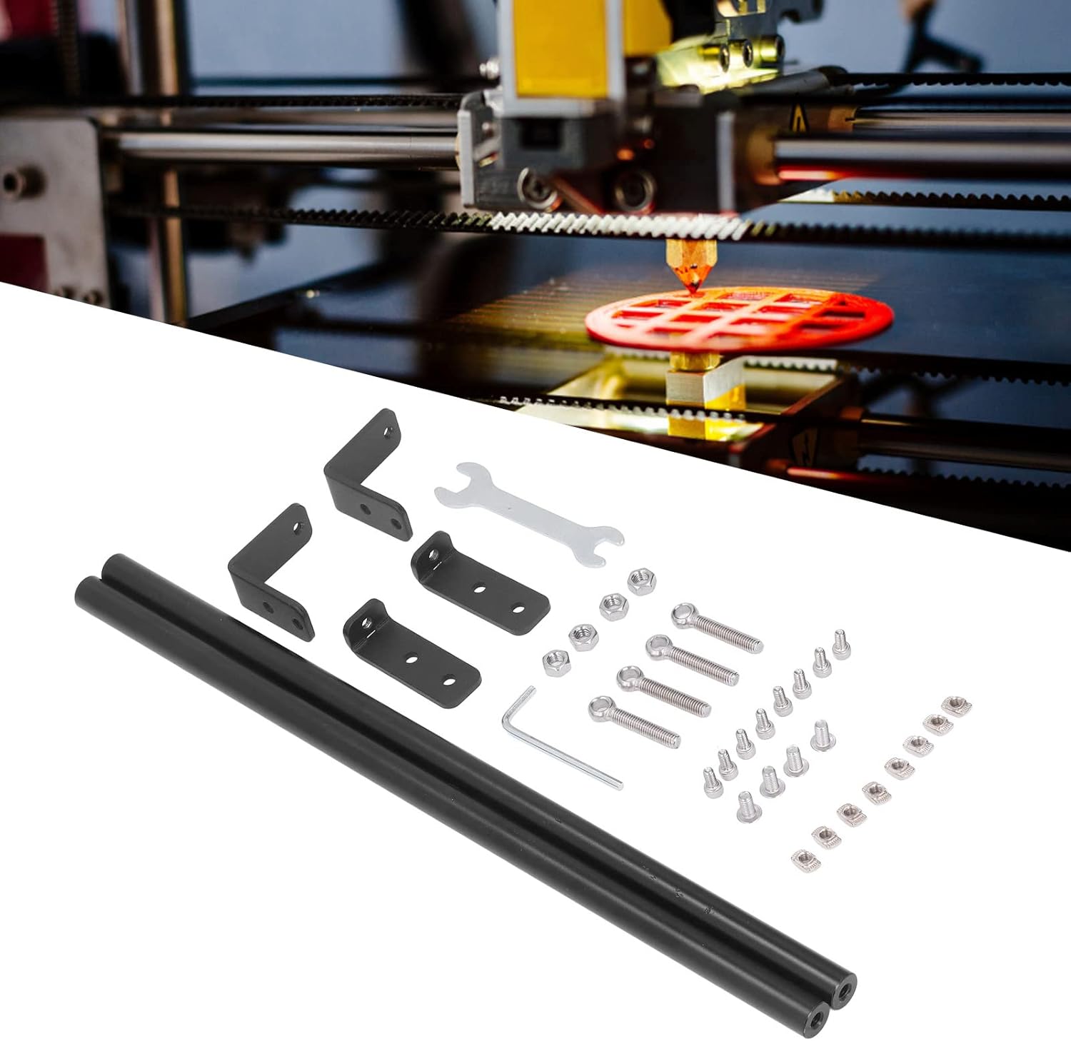 Review Supporting Rod Set, DIY 3D Printer Support Rod Set, Upgrade 3D ...
