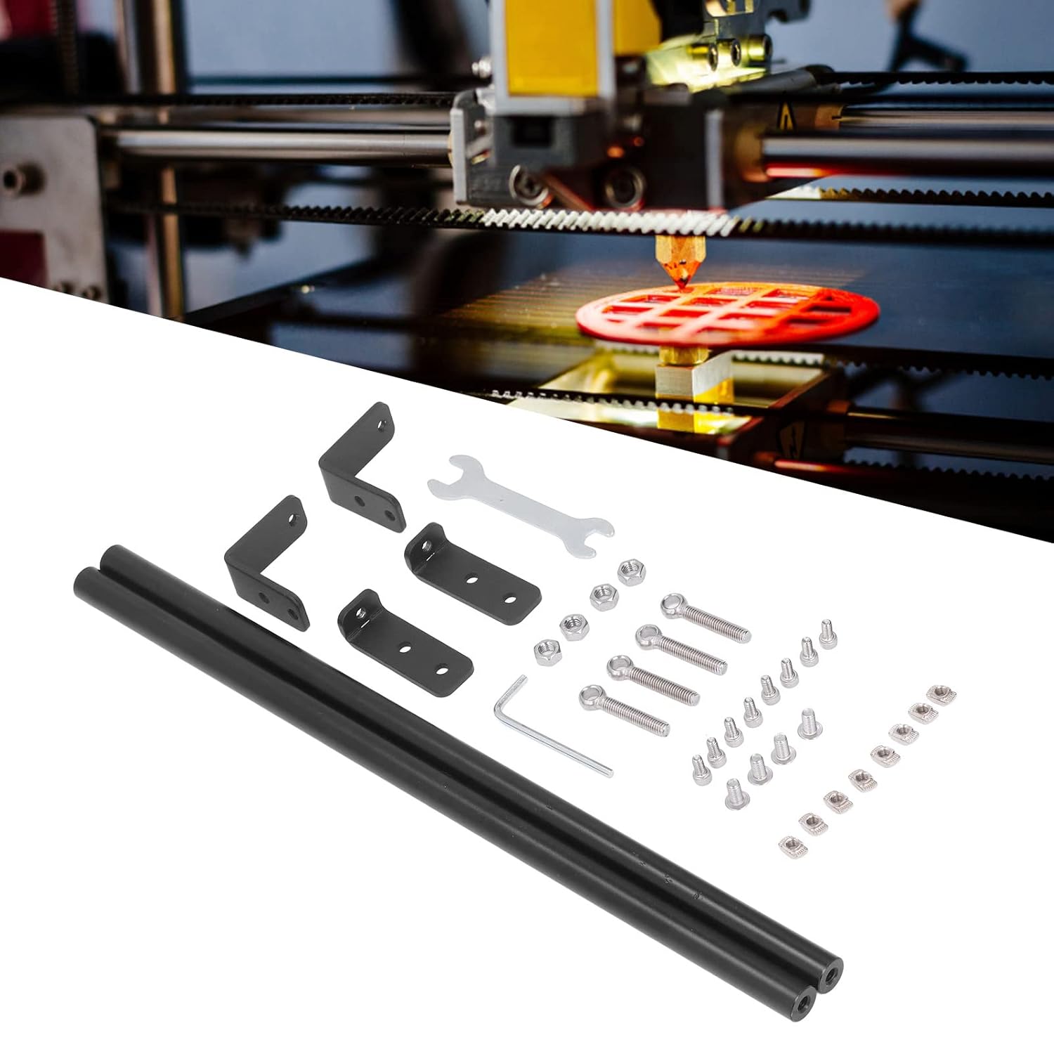 Review Support Rod Set, 3D Printer Parts Supporting Pull Rod Kit DIY ...