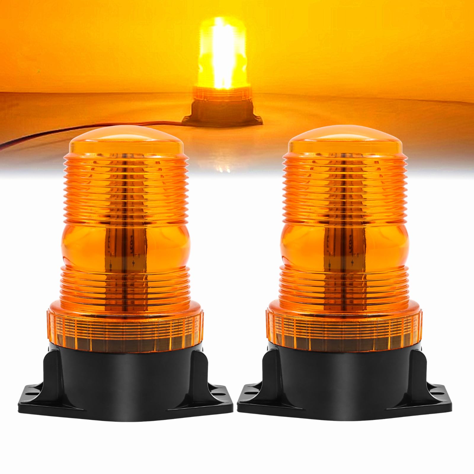 Snapklik.com : Amber Beacons LED Strobe Warning Light Emergency ...
