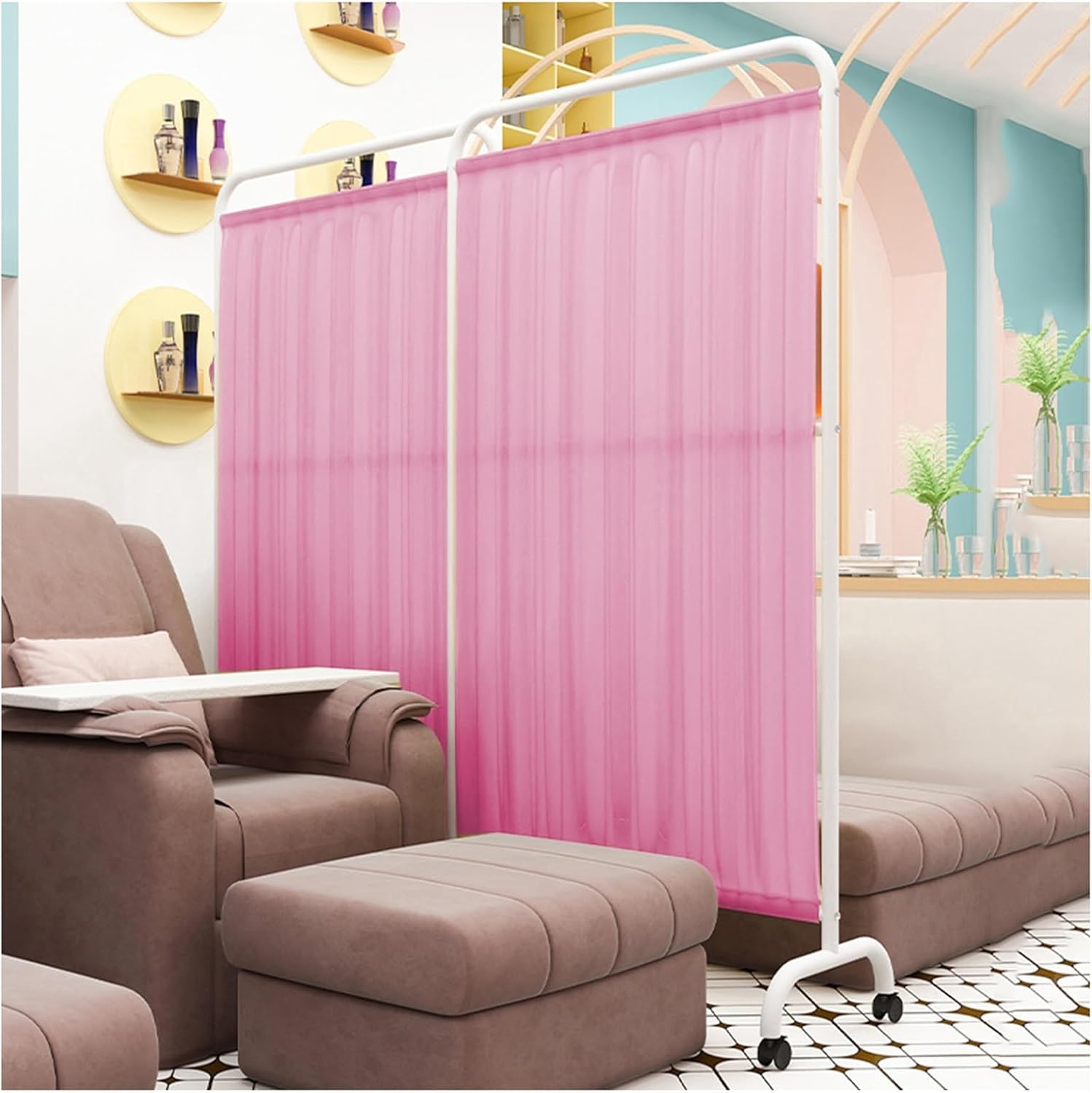 2/3/4/5 Pieces Hospital Privacy Screen,Room Partition with Movable ...