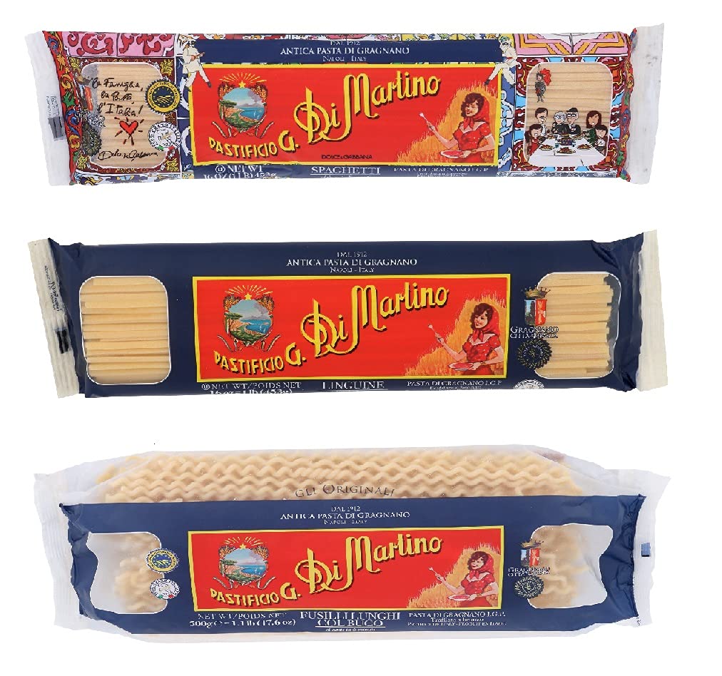 Buy Di Martino "Traditional Bundle", 2 Spaghetti (1lb), 2 Linguine (1lb ...
