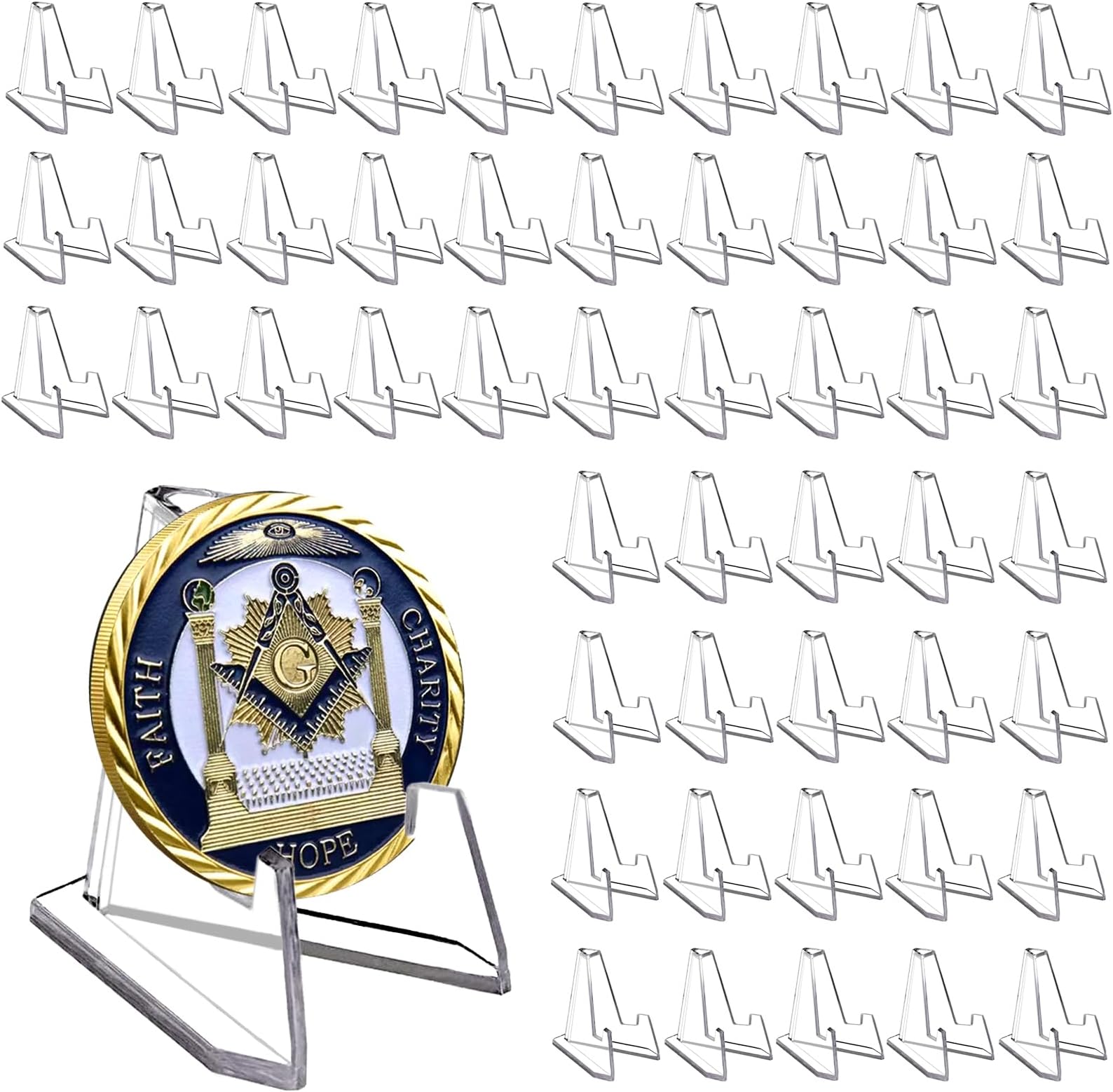 Amazon.com: Hipiwe 10 Packs Acrylic Easel Stands Belt Buckle Display ...