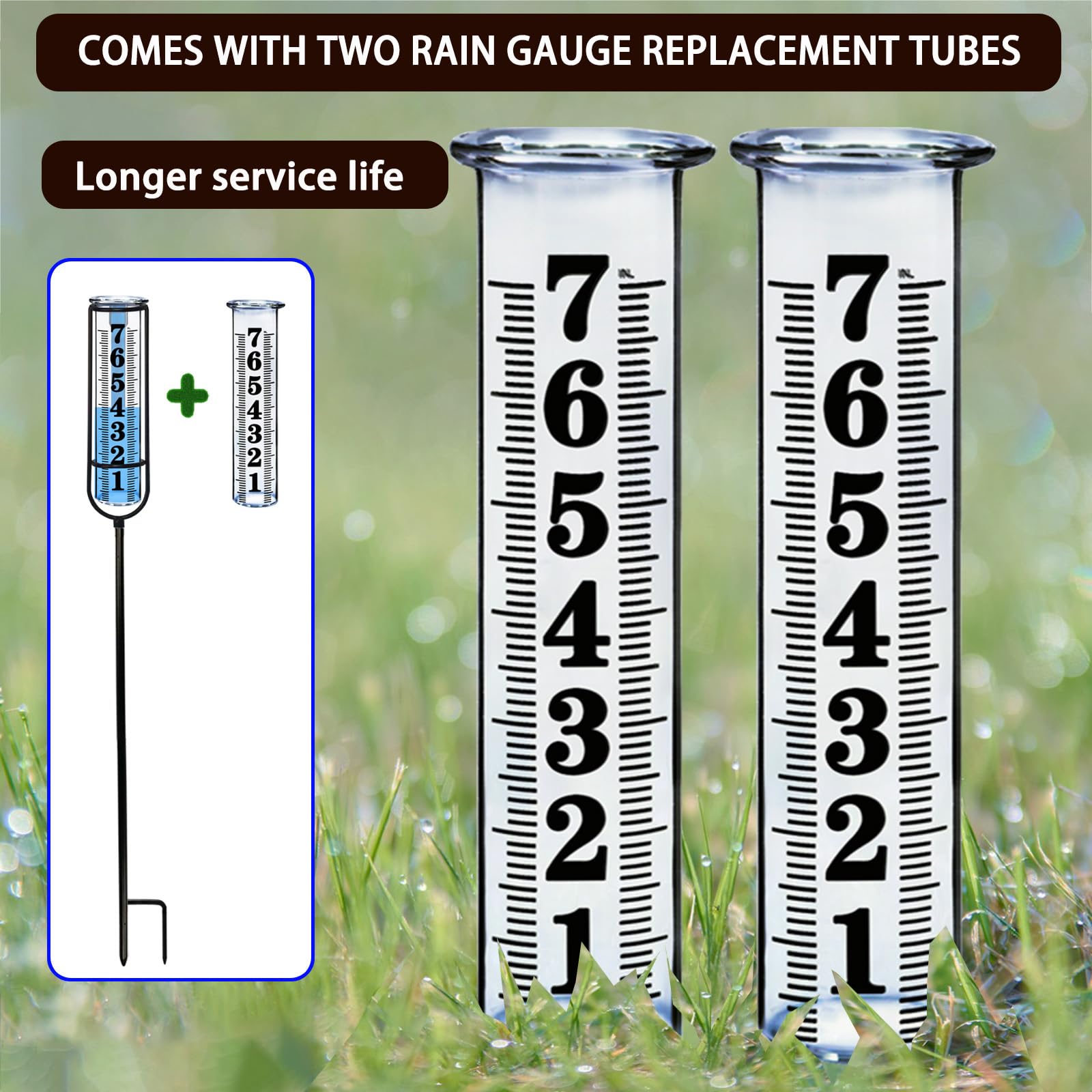 Snapklik.com : Rain Gauge Upgrade, Freeze Proof Rain Gauge Outdoor Best ...