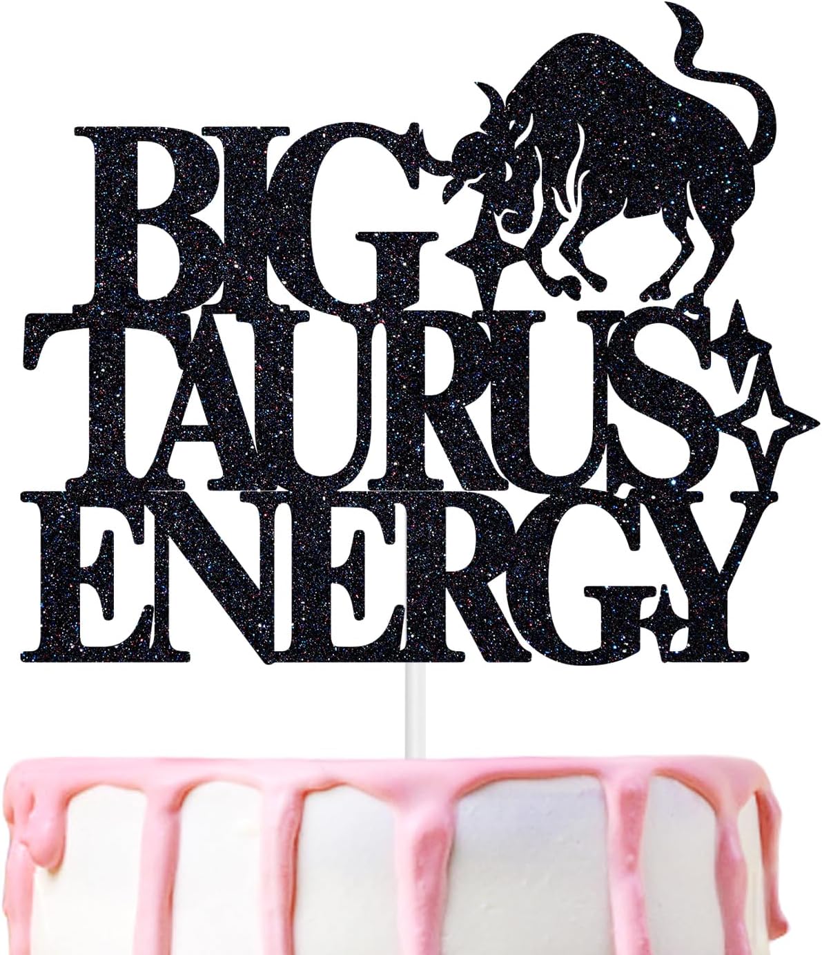 Amazon.com: Big Taurus Energy Cake Topper, Happy Birthday Taurus in ...