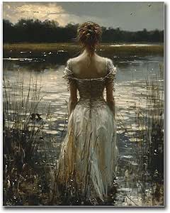 Amazon.com: SENLYCH Canvas Art Poster Mystic Marsh EleganceVintage ...