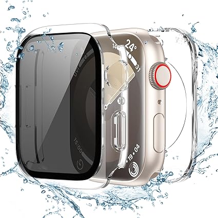 Amazon.com: Tensea (2-in-1 for Waterproof Apple Watch Screen Protector ...