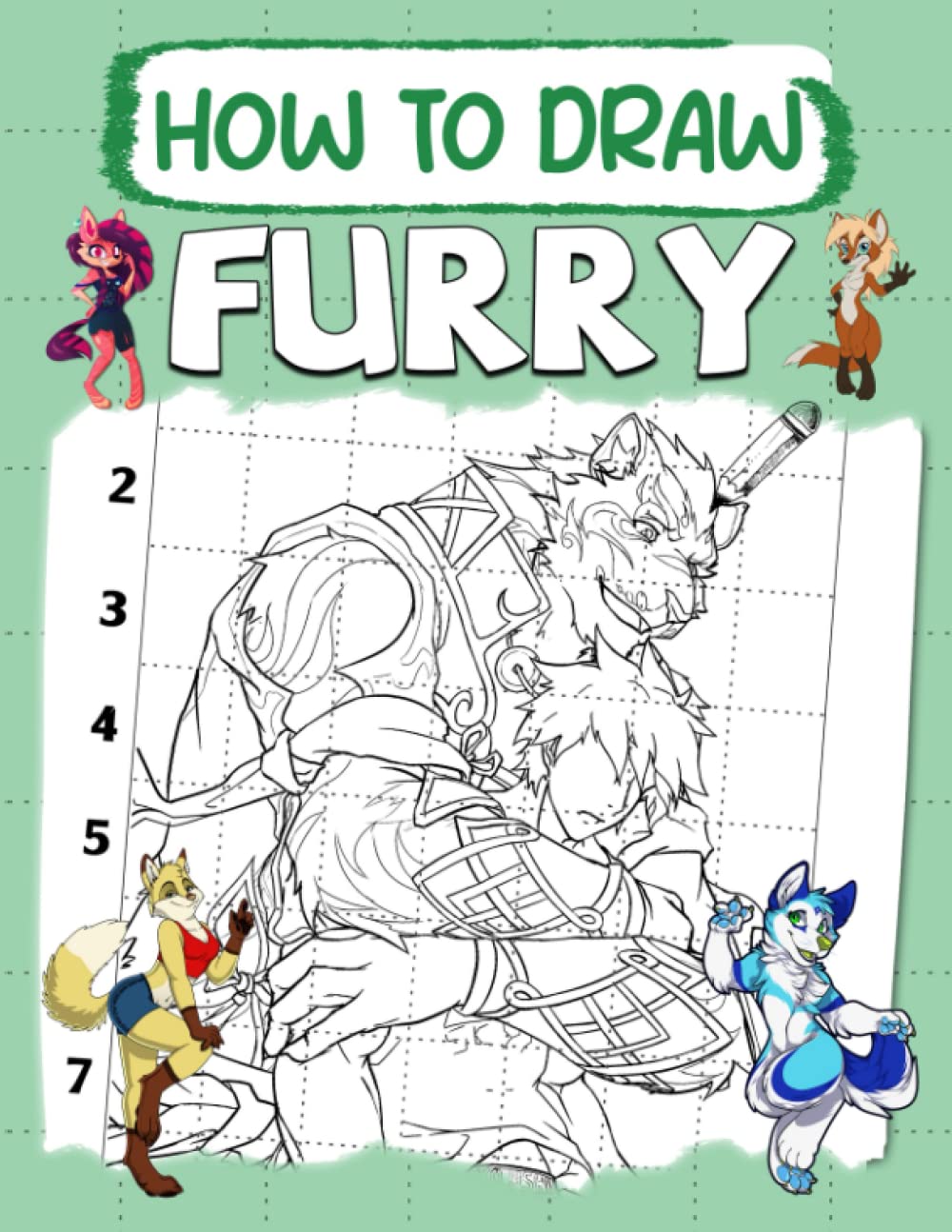 How To Draw Furry: Simple Sketching And Step By Step Lessons To Cute ...