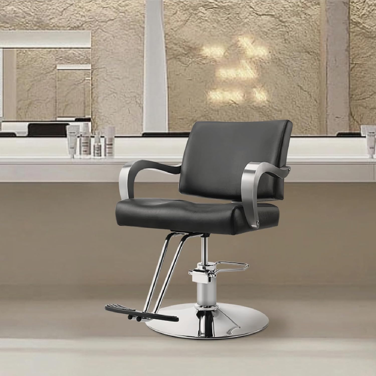 Amazon.com: Salon Barber Chair, Classic Heavy Duty Hydraulic Styling ...