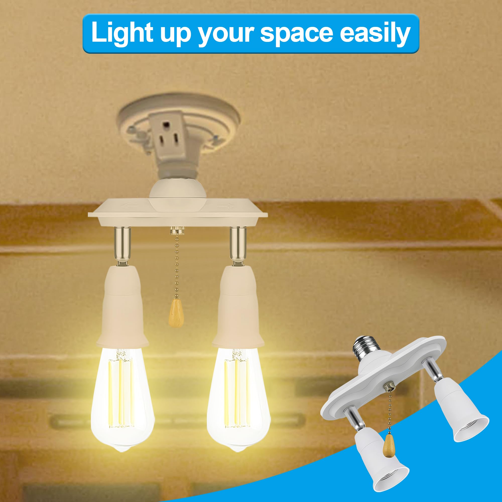 Ceiling Light Pull Chain Sockets