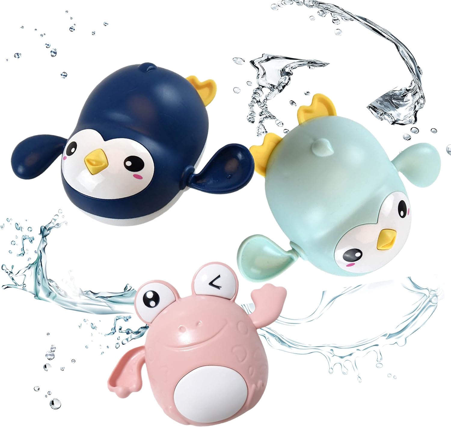 Amazon.com: Konstantie Baby & Toddler Bath Wind-up Swimming Toys to ...