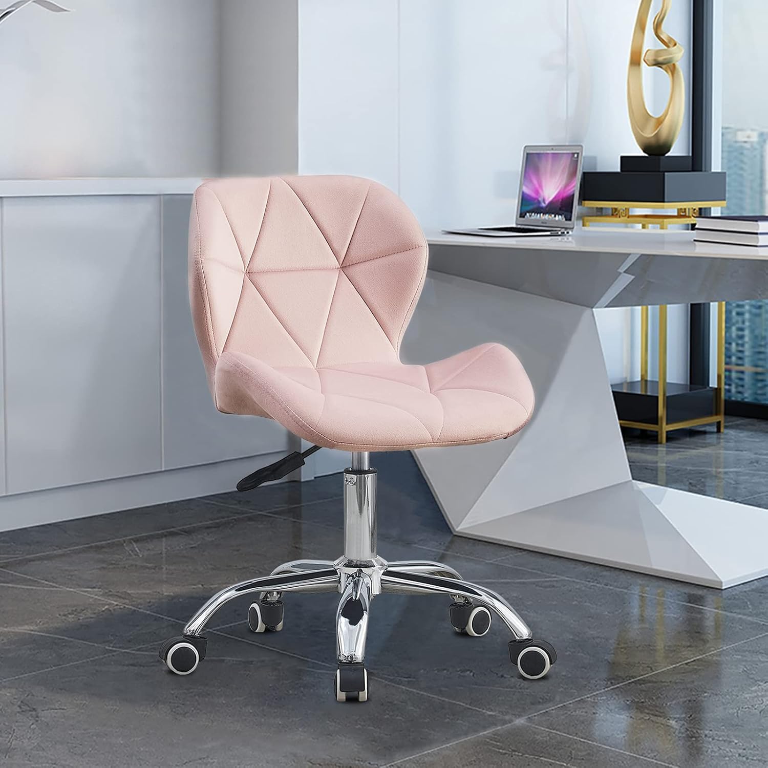 Amazon Brand - Umi Height-Adjustable Faux Leather Office Study Desk ...