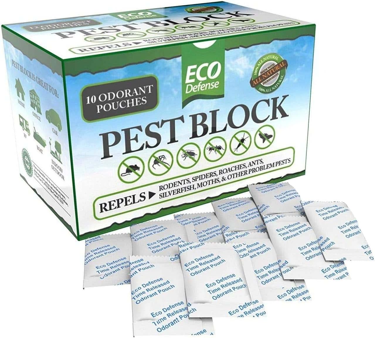 Amazon.com: Eco Defense Pest Control Pouches - All Natural - Repels ...