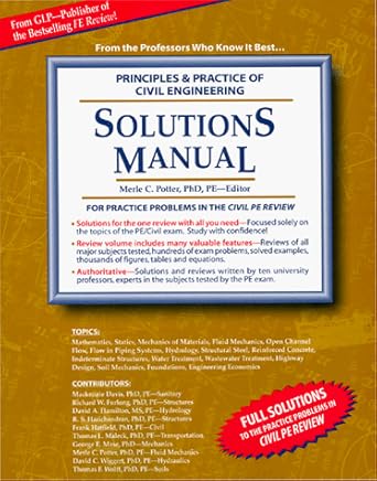 Buy Solutions Manual Principles & Practice of Civil Engineering Book ...