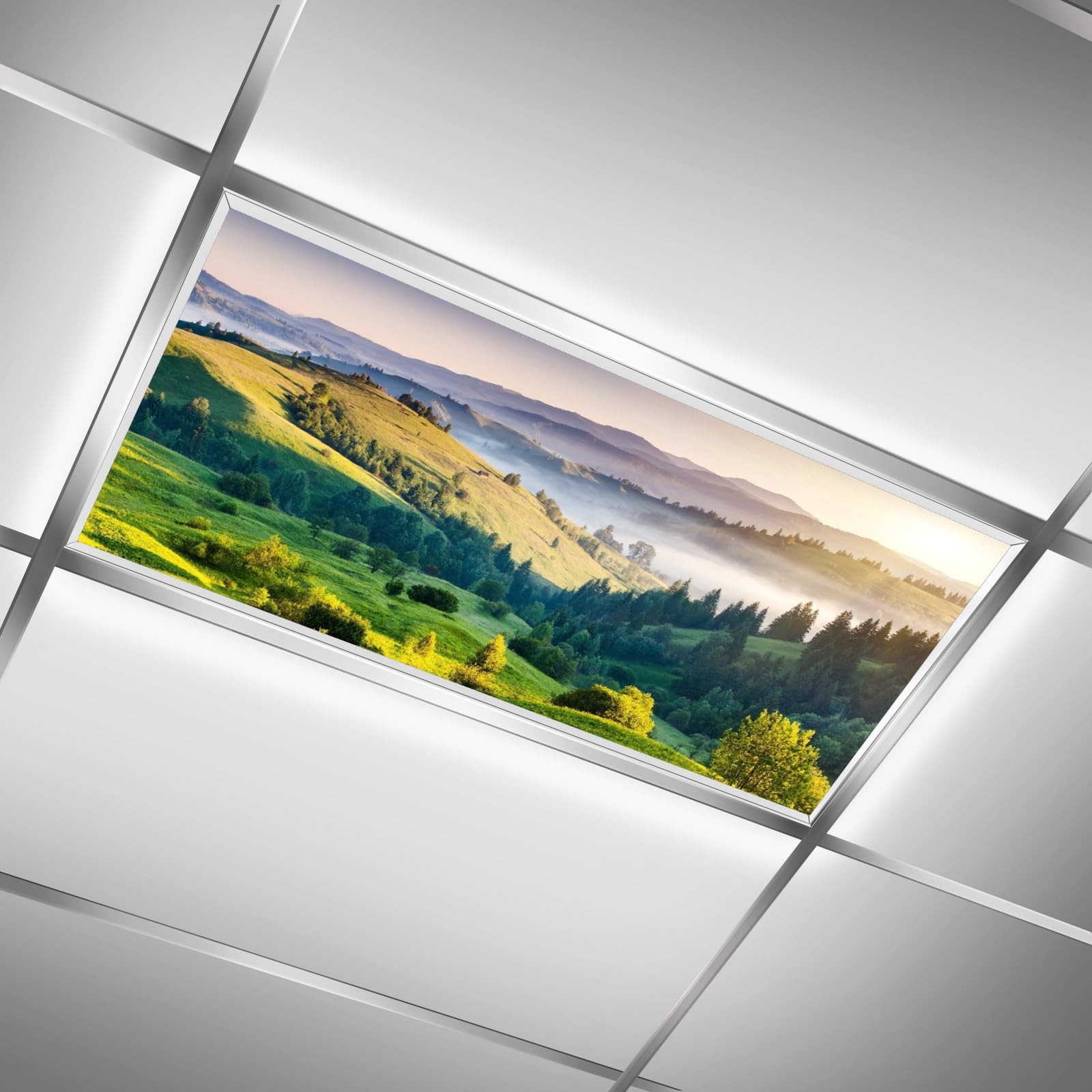 Styubn 2 Pack Fluorescent Light Shade Panel Ceiling Light Covers Light ...