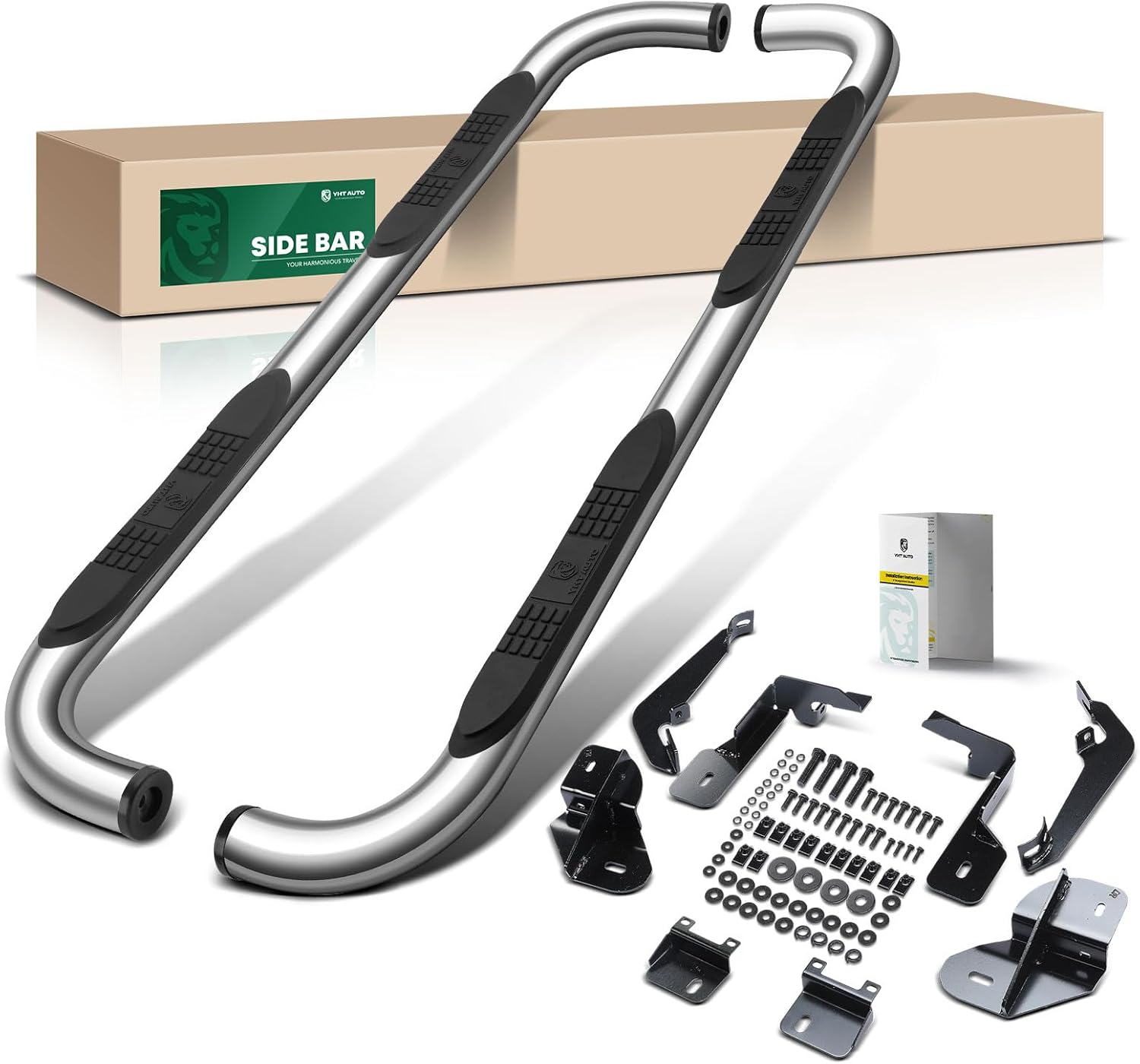 Amazon.com: YHTAUTO 3 Inch Running Boards Side Steps Compatible with ...