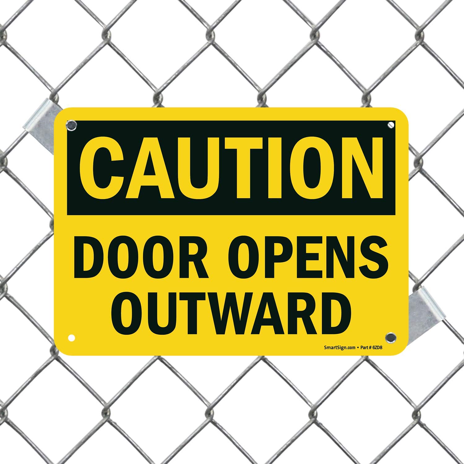 Safety Signs SmartSign OSHA Safety Sign - Caution: Open Door Slowly ...