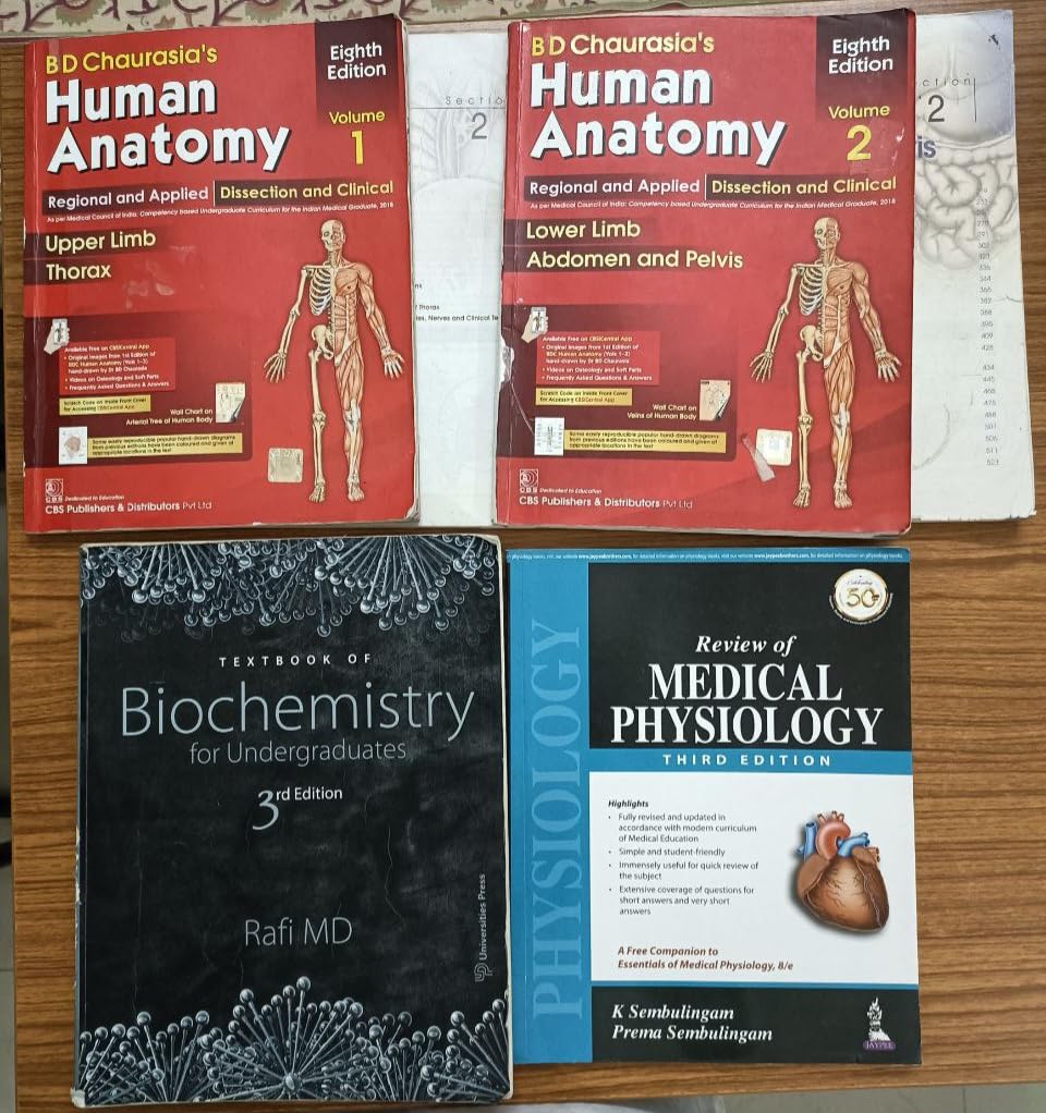 Buy Textbook of biochemistry / Rafi md biochemistry / bd Chaurasia anatomy vol 1 and 2 / Each ...
