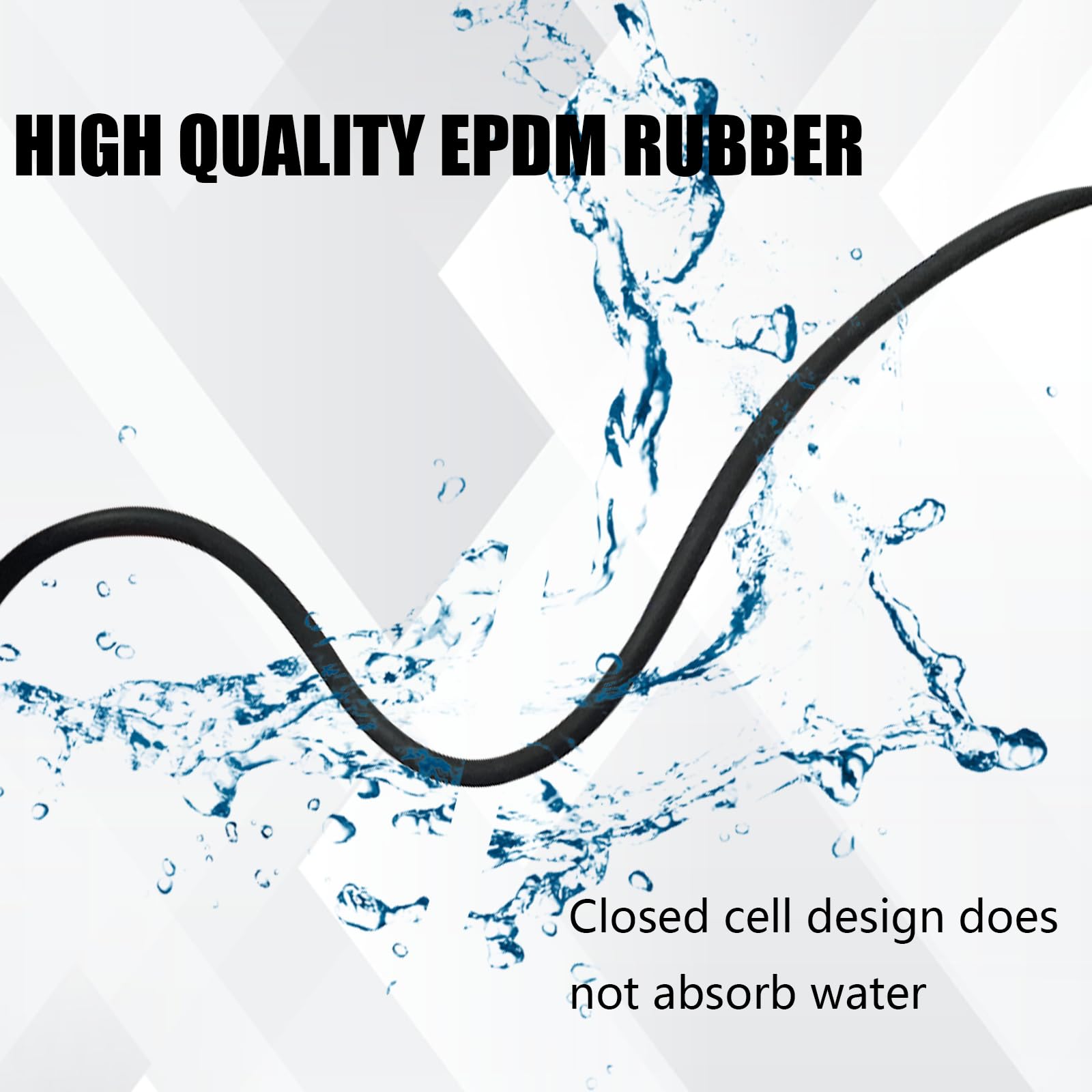 Snapklik.com : Backer Rod 1/4 Inch, EPDM Rubber Foam Caulk Saver 16.4 ...