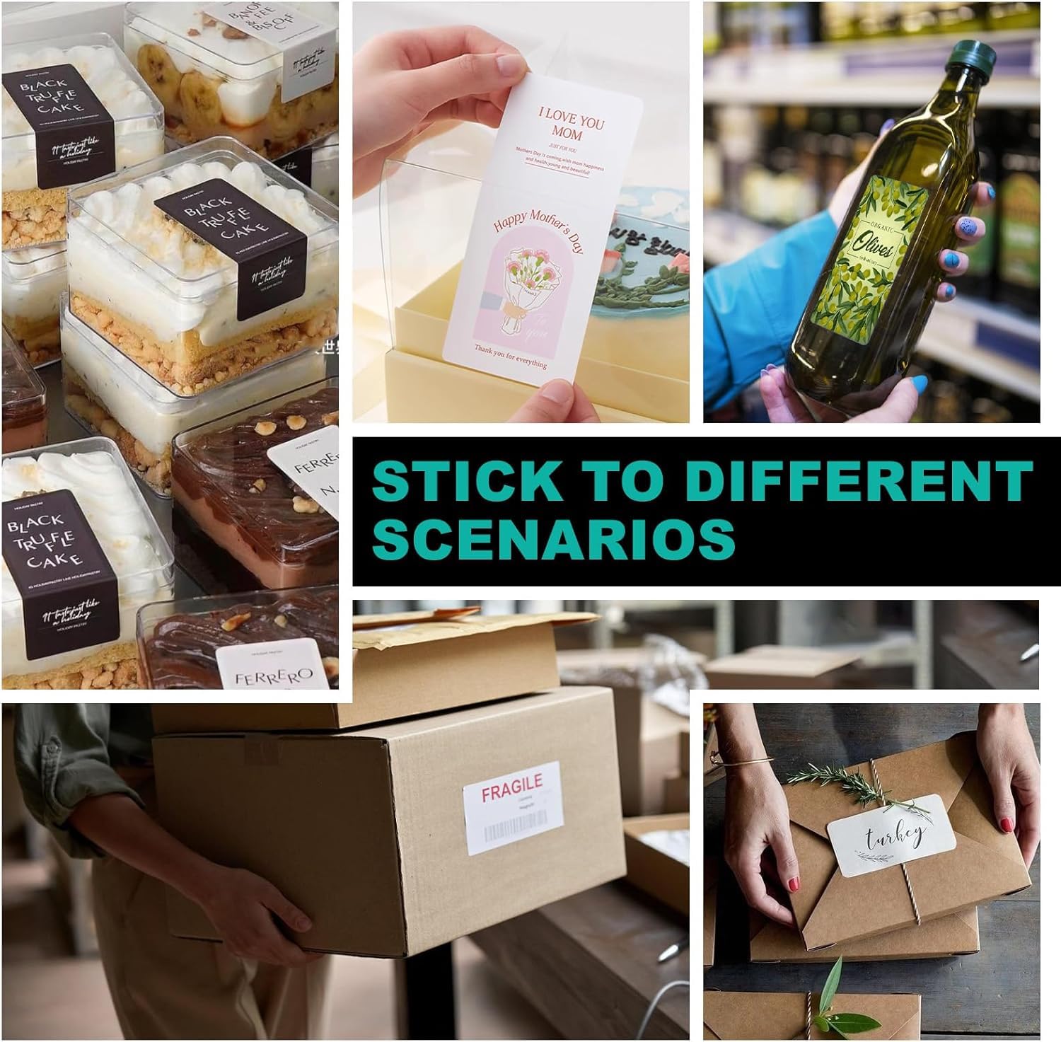 Snapklik.com : 2”x4” Address Labels Shipping Mailing Labels For Printer ...