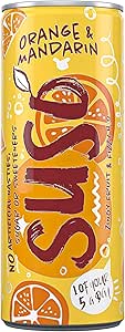Suso Sparkling Orange and Mandarin Cans - 24x250ml : Amazon.co.uk: Grocery