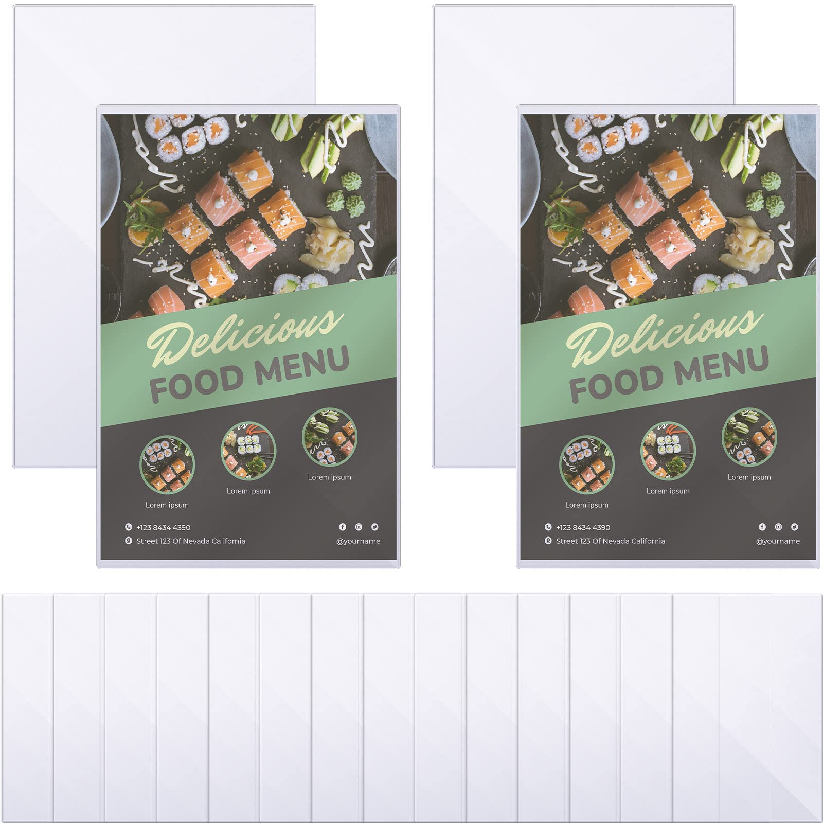 Snapklik.com : 15 Pcs Poster Protector Sleeve 11x17 Inch Clear Rigid ...