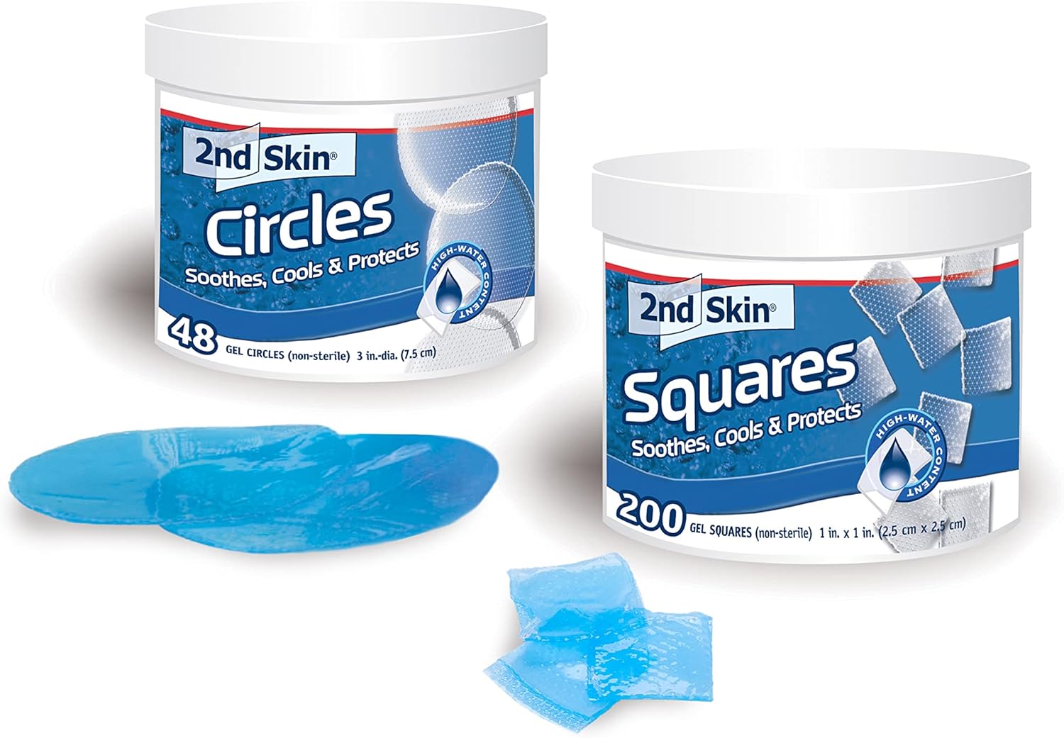 Amazon.com: Spenco 2nd Skin Squares 舒緩保護細菌屏障,1 英吋(約 1.5 公分)正方形 + 3 英吋(約 ...