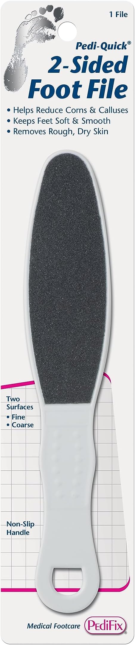 Amazon.com: PediFix Pedi-quick 2-sided Foot File- 1 count : Beauty ...