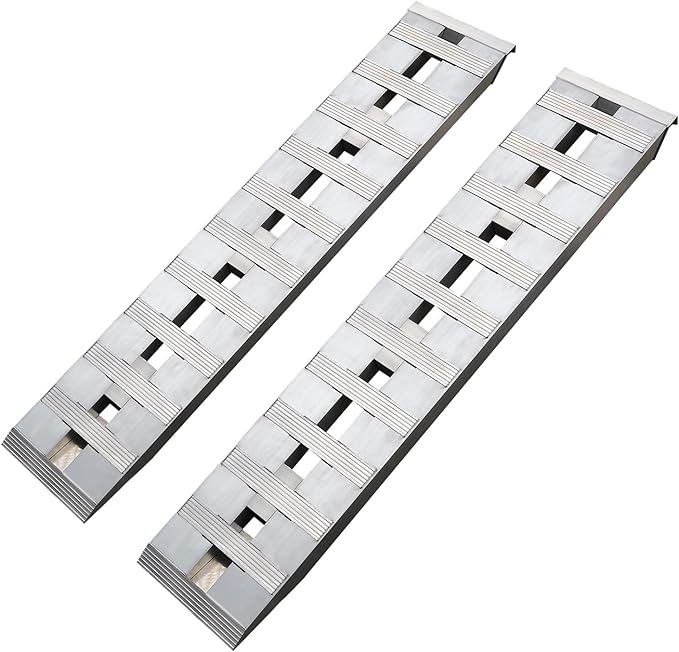 Amazon.com: 2pcs Aluminum Trailer Ramps, 6000lbs 60" x 12" Heavy-Duty ...