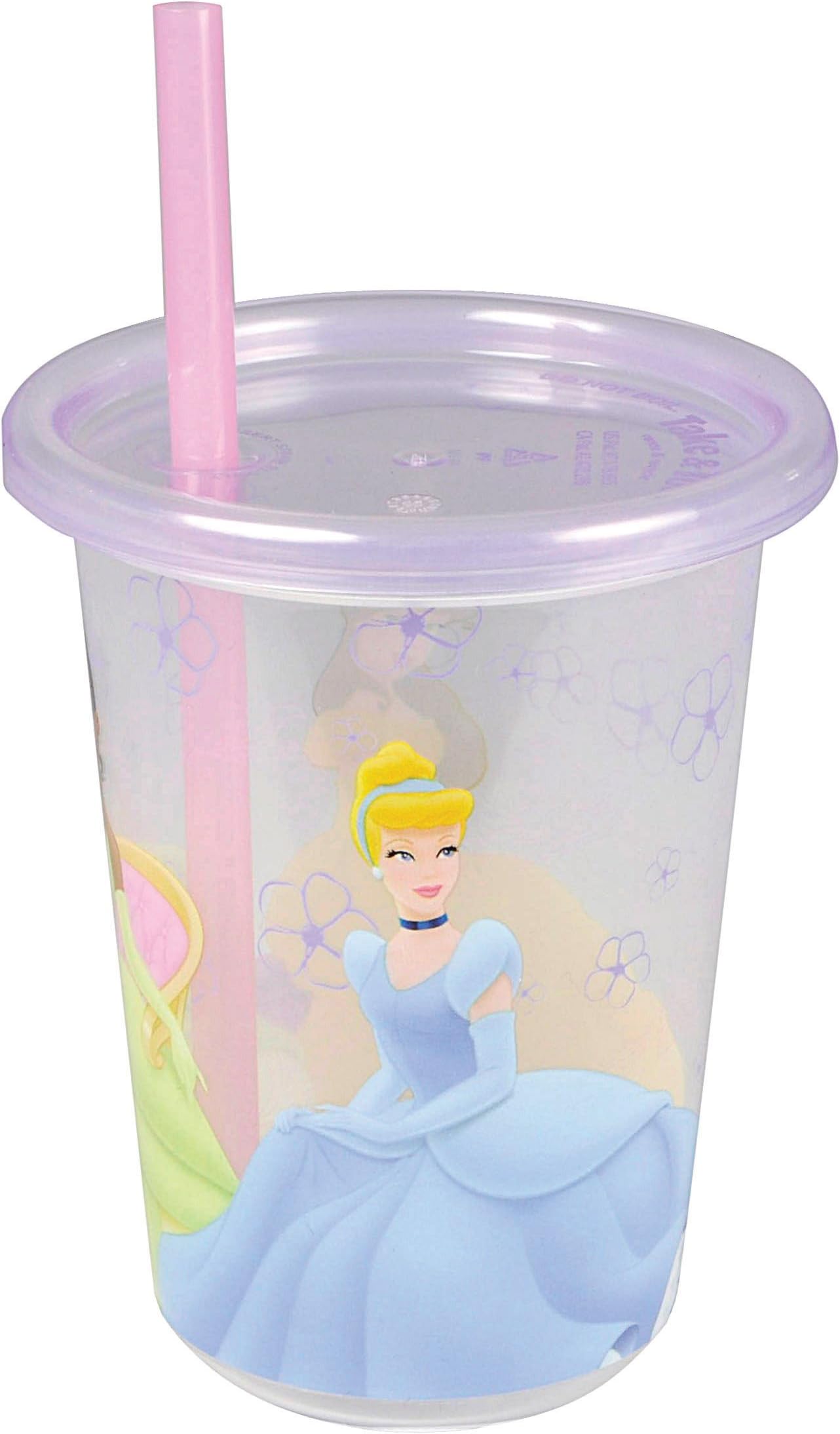 Amazon.com : The First Years 3 Pack Disney Princess Take & Toss Straw ...