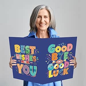 Hinsly Large Farewell Card Greeting Card with Envelope 22 x 14 Inch ...