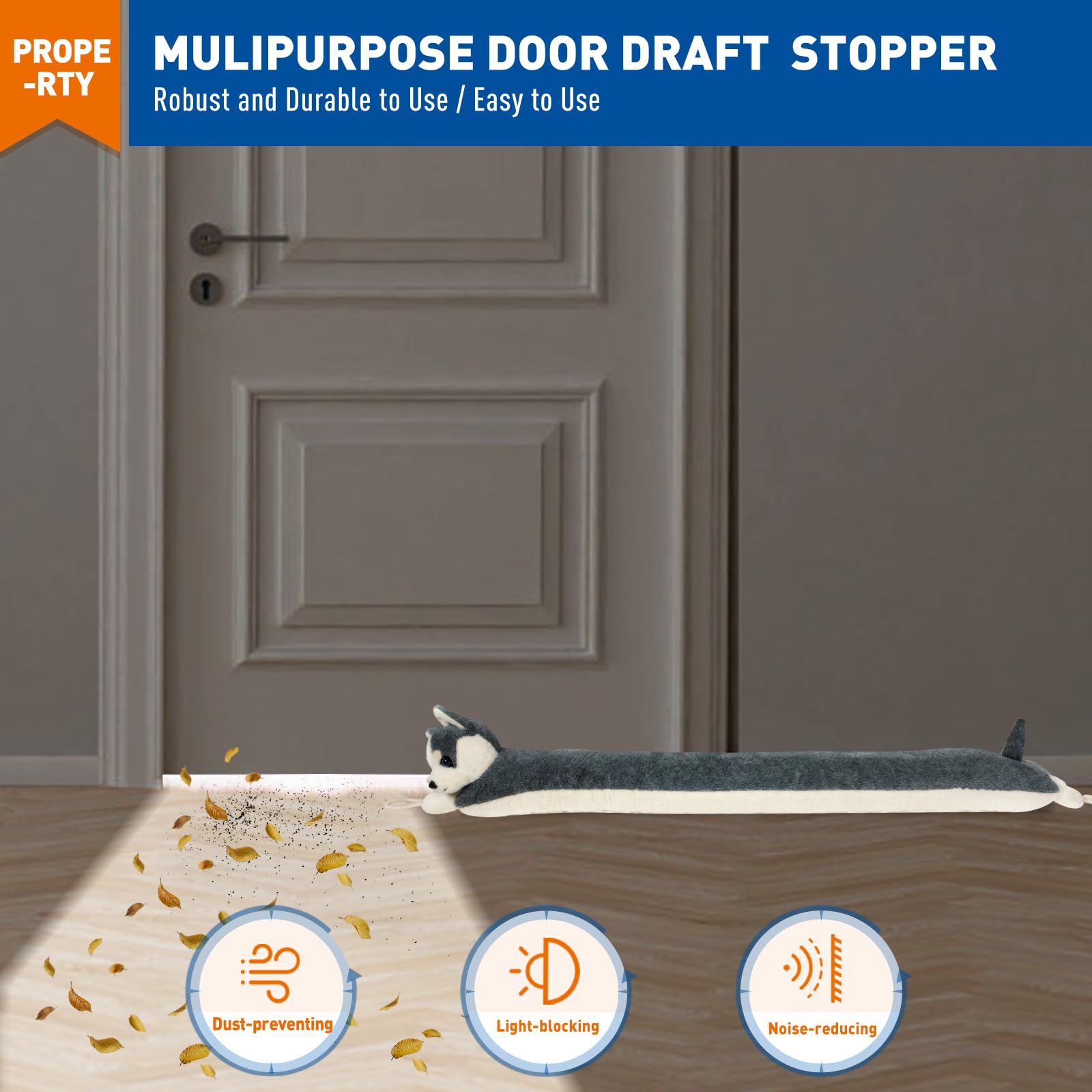 Snapklik.com : MAGZO Under Door Draft Stopper 36 Inch, Weighted Animal ...