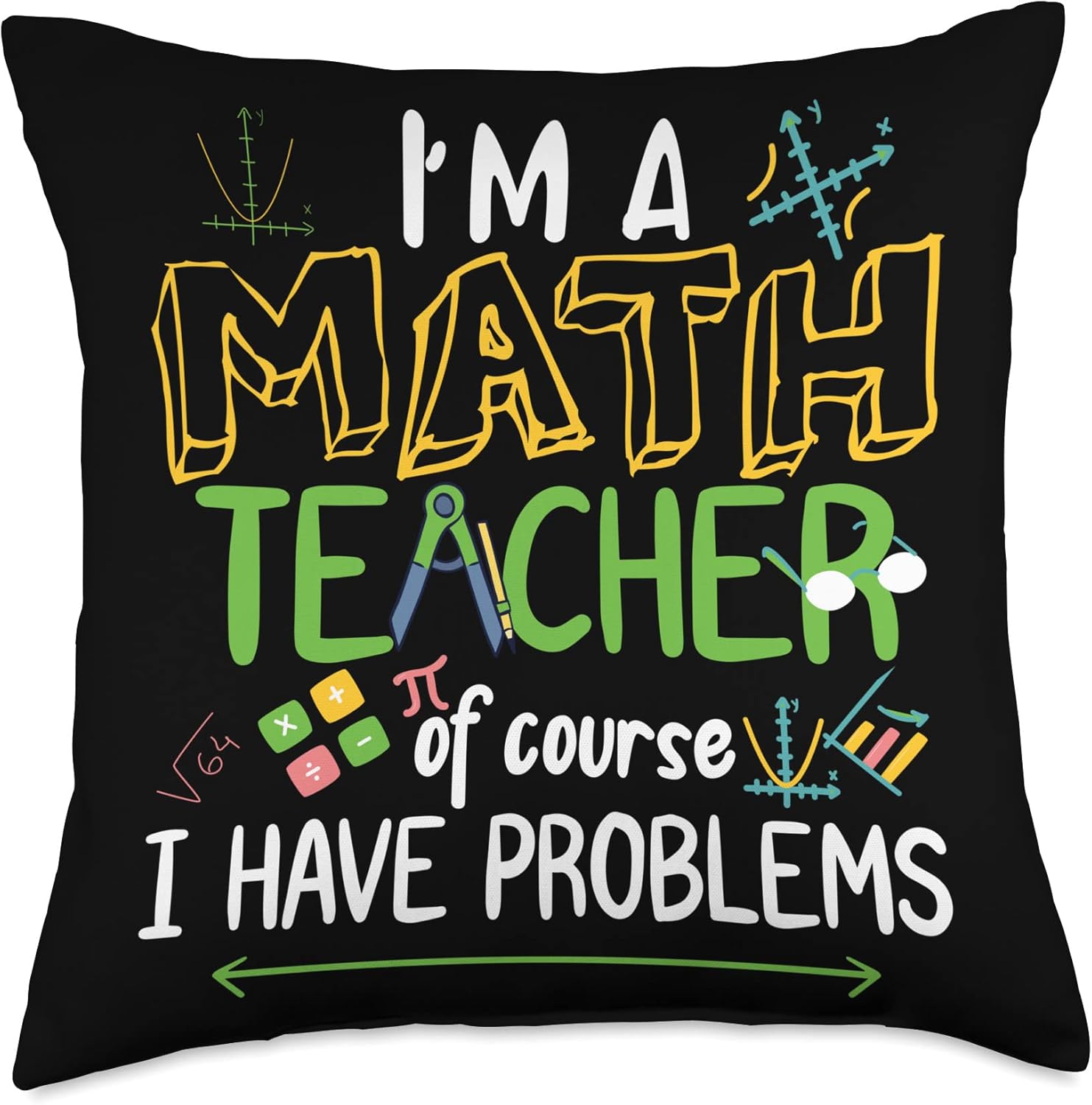 Amazon.com: Cool Math Teacher Gift Math Accessories Math Teacher ...