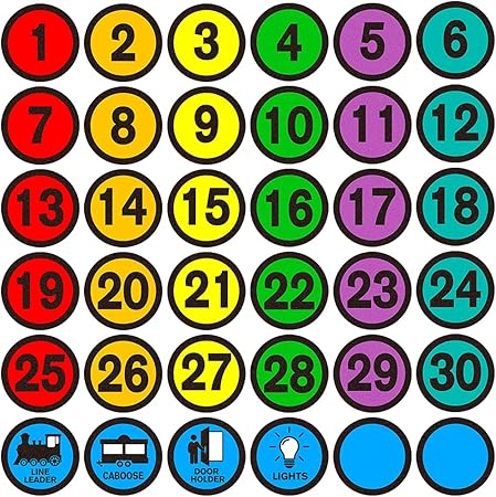 Amazon.com: WhatSign Line up Spots for Classroom Floor Stickers - 36Pcs ...
