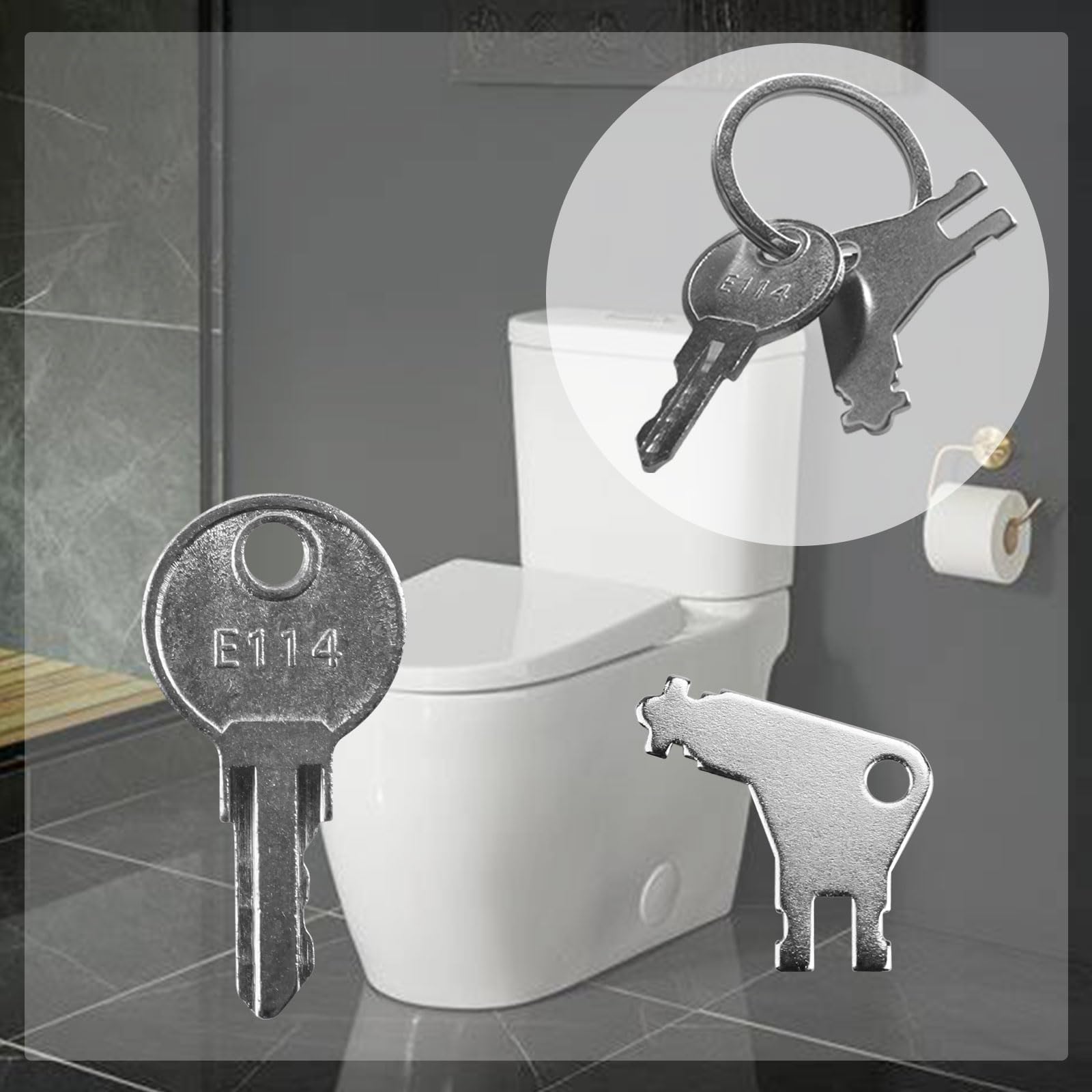 Snapklik.com : VIDABTE E114 50504 Paper Towel Dispenser Keys Set