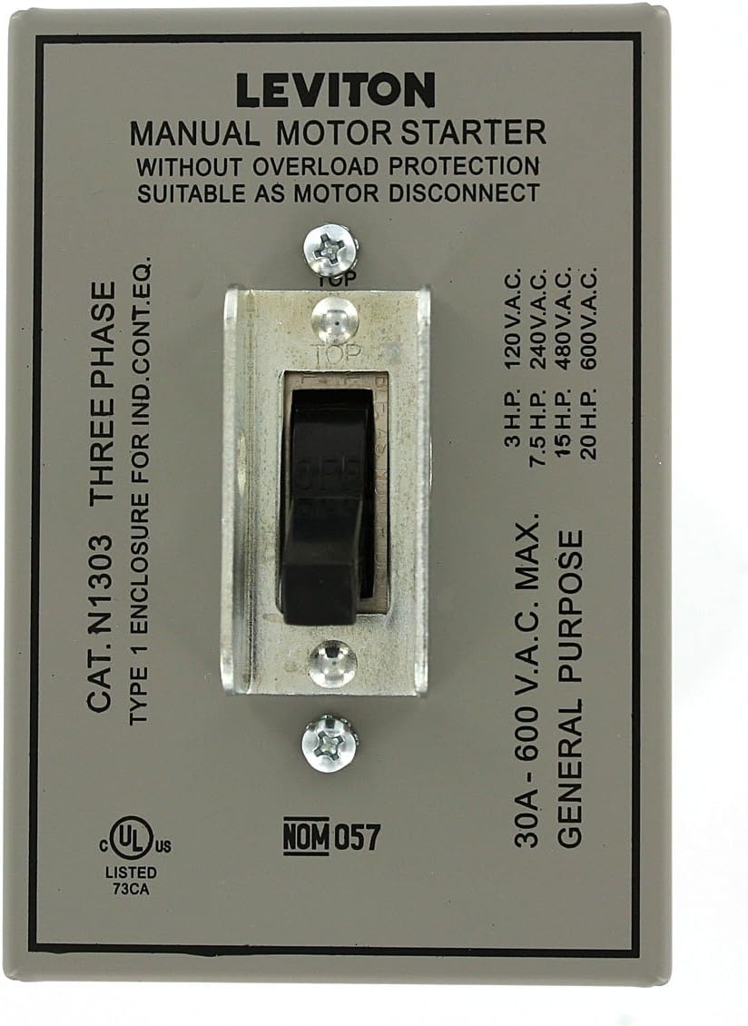 PASS & SEYMOUR 7803 30a 3phase Man Switch - Amazon.com