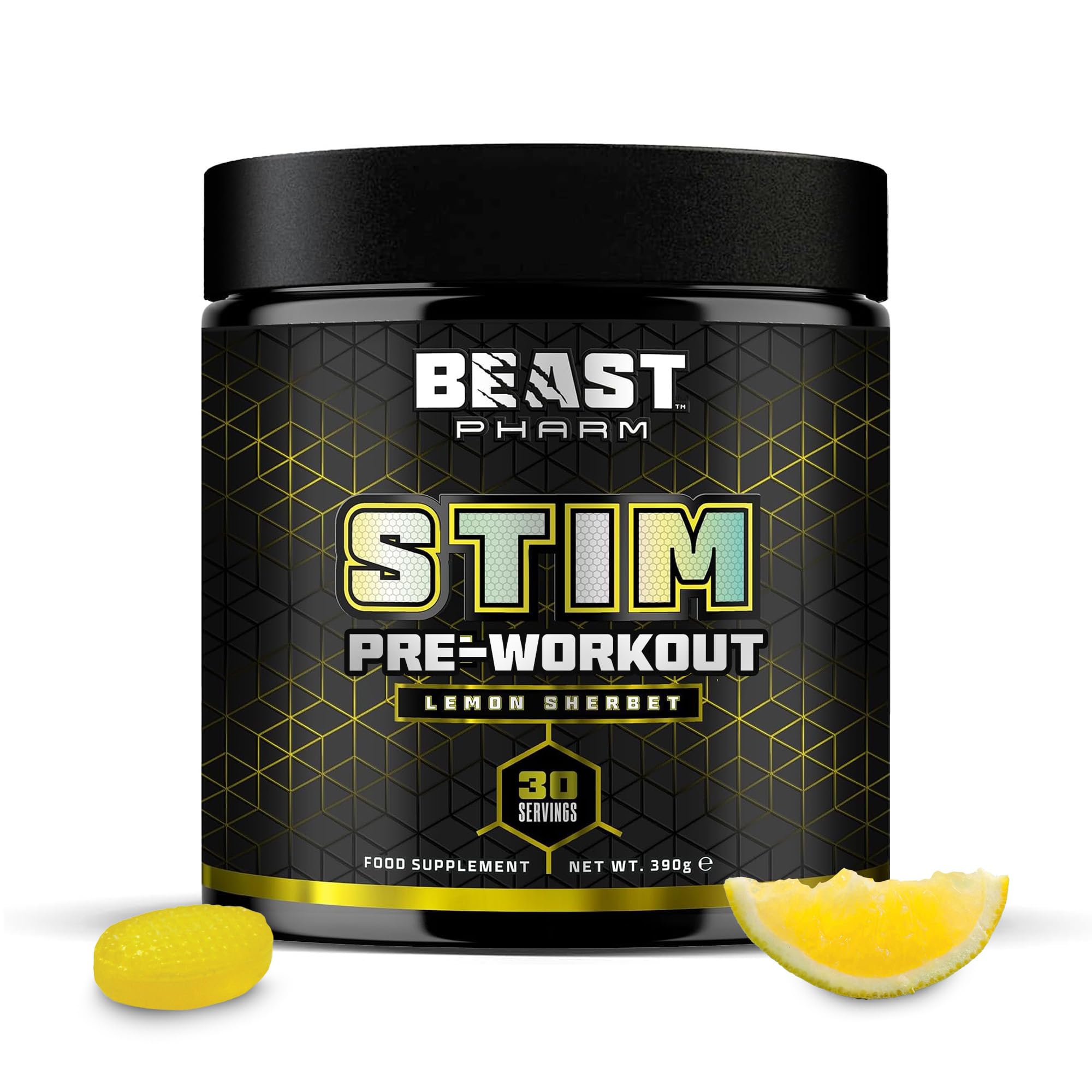 Beast Pharm | Pre Workout Powder | Eddie Hall's STIM | 390g / 30 ...