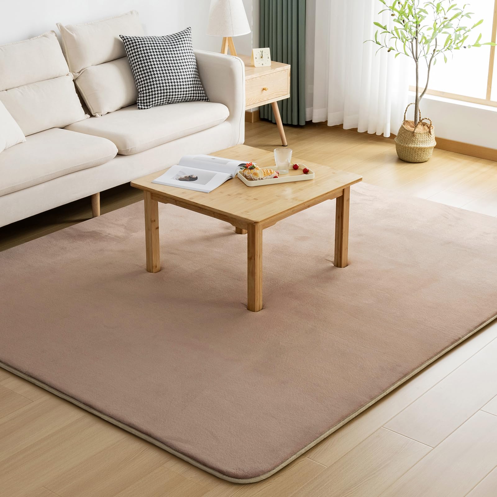 Amazon | Matdeco カーペット ラグ 極厚25mm ラグマット防音 厚手 200×250cm 約3畳 絨毯 滑り止め付 防ダニ 抗菌 防臭 地毯 オールシーズン快適 床暖房 ...