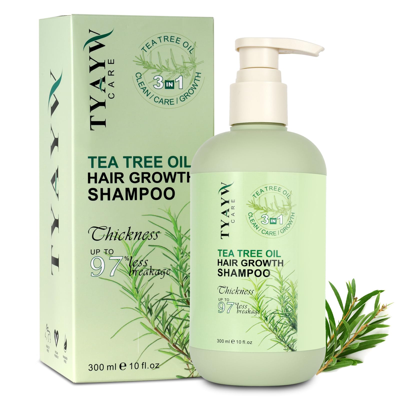 Amazon.com: Tea Tree Shampoo, Hair Growth Shampoo, Tea Tree Oil for ...