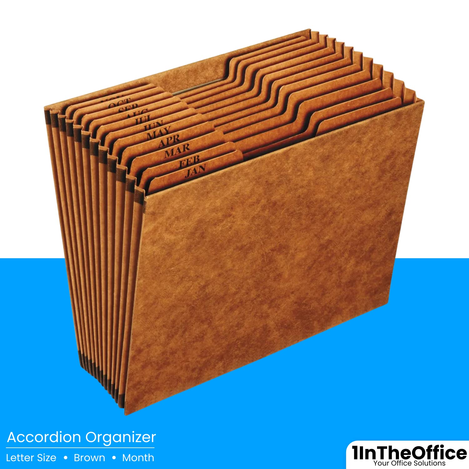 Snapklik.com : 1InTheOffice Monthly Accordion File Organizer - Heavy ...