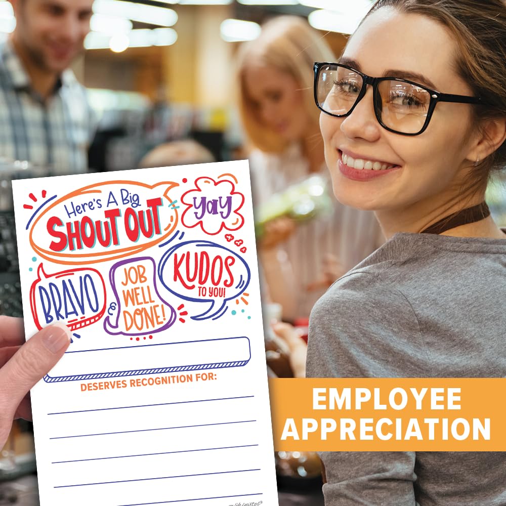 Teacher Mail M&h Doodle Shout Out Cards - 50 Count Appreciation Cards ...